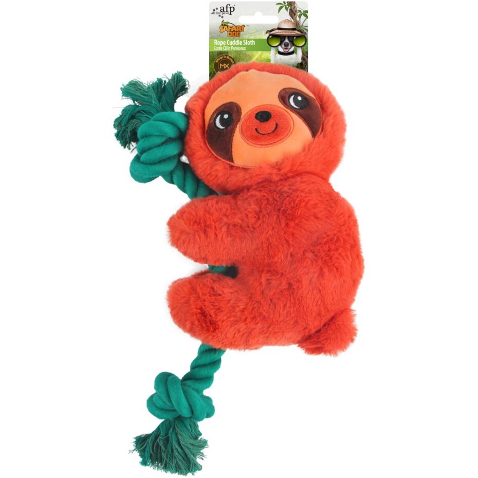 All For Paws Rope Cuddle Sloth Dog Toy | Waggs Online Pet Shop
