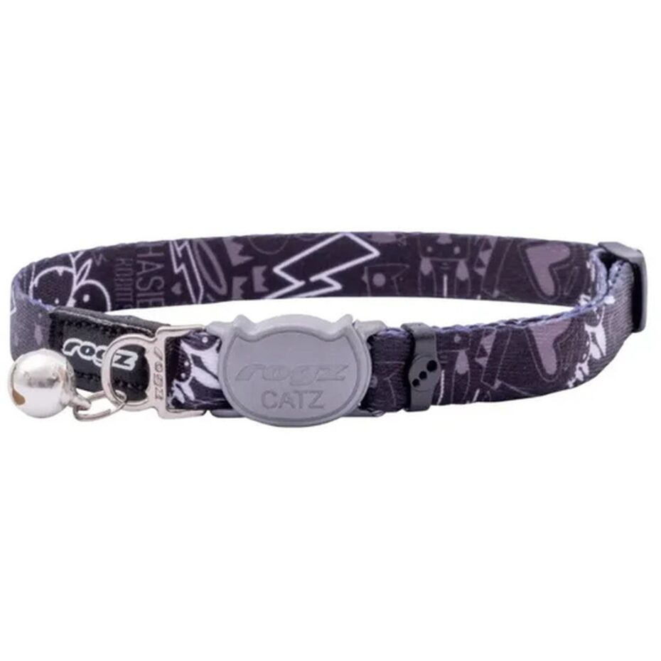 Rogz Catz FusionCat Safety Small Cat Collar - Midnight Black | Waggs ...